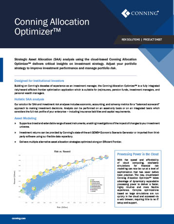 Click here to download the Conning Allocation Optimizer ™ product sheet.